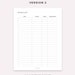 Simple Wishlist Digital Template for iPad Tablet, Compatible With ...