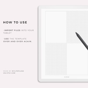 Blank & Grid Paper for Supernote A5X2/A5X/A5/A6X2/A6X/A6, Instant ...