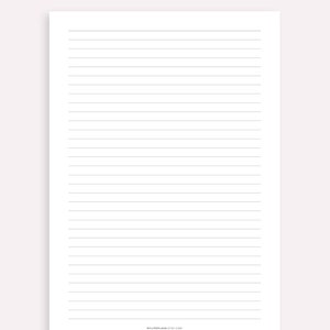 Lined Dot Grid Paper Printable, Writing Paper, Blank Notes, Study Note ...