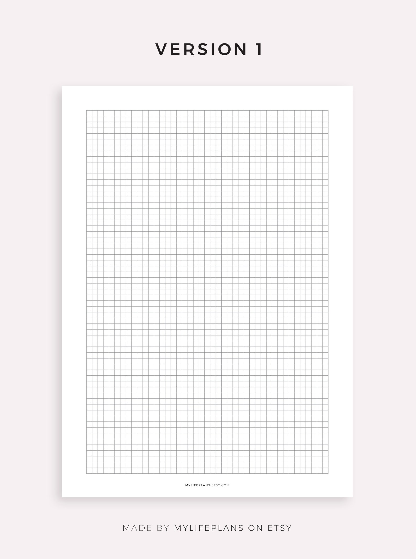 Small Grid Paper Printable, Squared Paper, Planner Inserts, A4/a5 ...