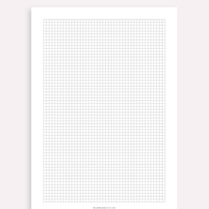 Small Grid Paper Printable, Squared Paper, Planner Inserts, A4/a5 ...
