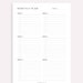 Monthly Task List, Monthly Planning Printable, to Do List Template, A4 ...
