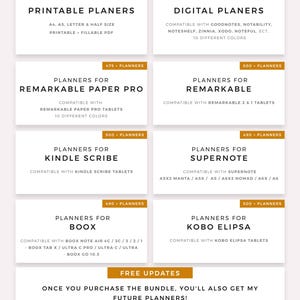 Whole Shop Bundle - Printable Planners, Digital Planners for Goodnotes ...