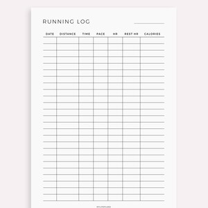 Running Log Template for Remarkable Paper Pro, Instant Download - Etsy