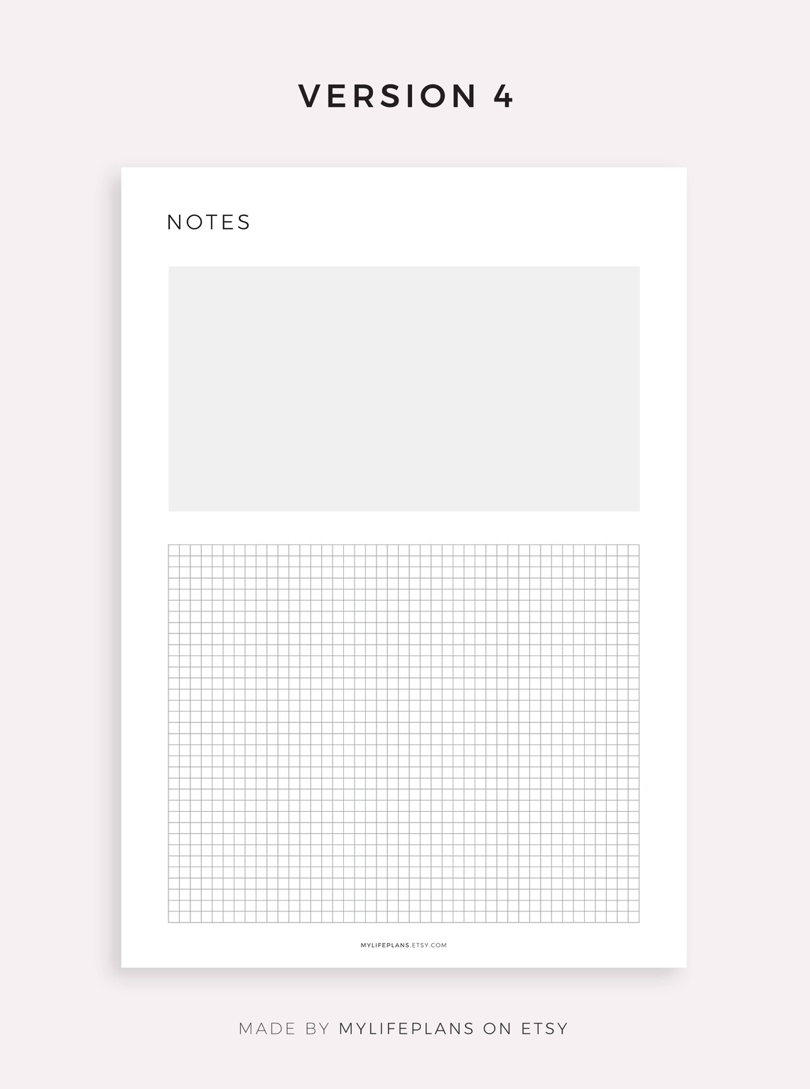 Printable Grid Paper, A4/a5/letter/half Size, Instant Download PDF - Etsy