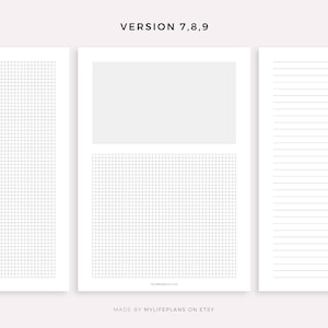 Notebook Paper Pages Printable, A4/a5/letter/half Size, Instant ...