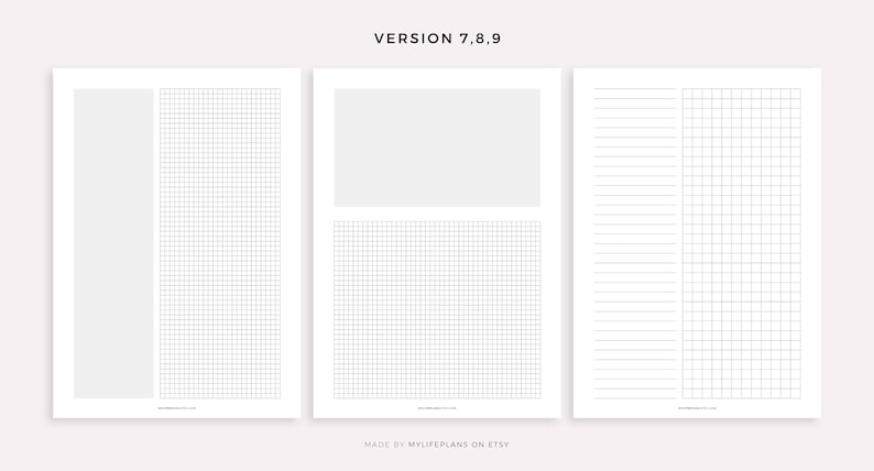 Notebook Paper Pages Printable A4/a5/letter/half Size - Etsy