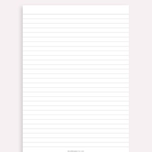 Notes Page Printable, Lined Notes Template, Note Taking, Writing Paper ...
