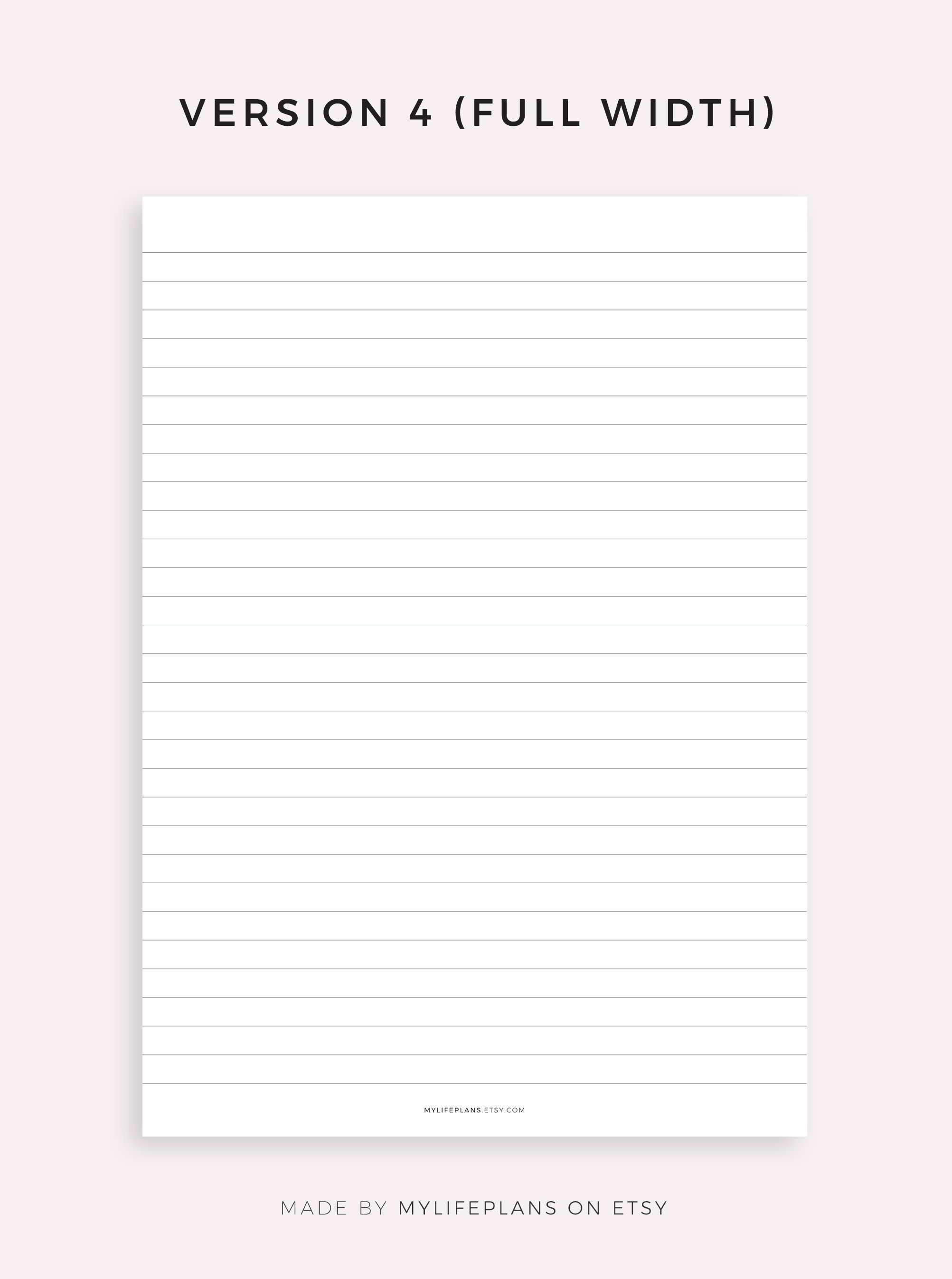 Notes Page Printable, Lined Notes Template, Note Taking, Writing Paper ...