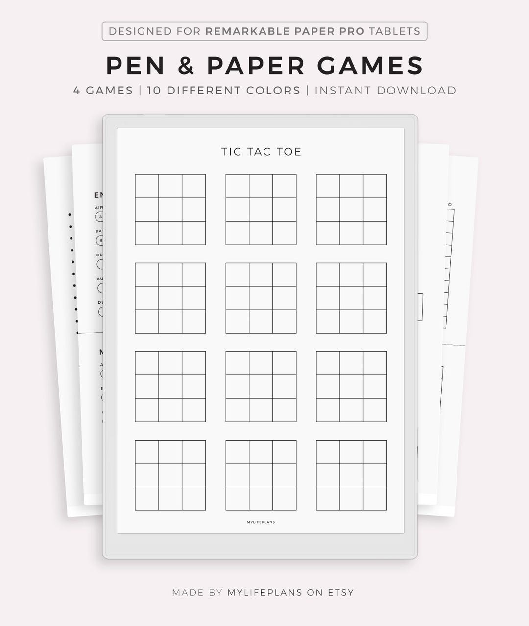 Pen & Paper Games - Tic Tac Toe, Hangman, Dots and Boxes, Battleship ...