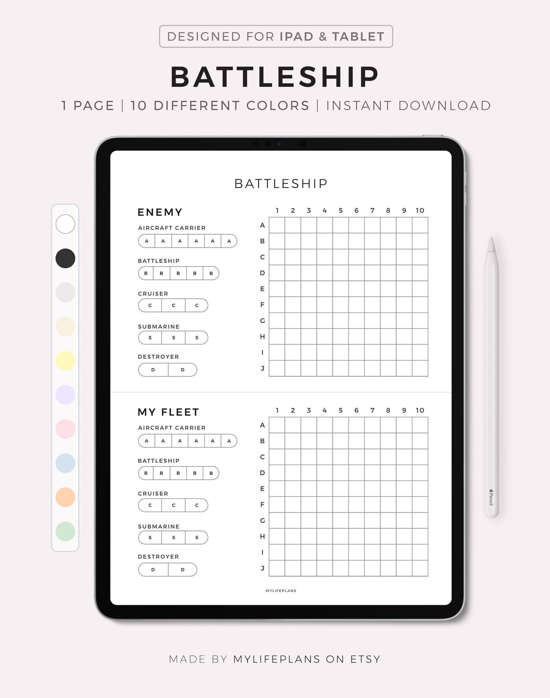 Digital Battleship Game - Play With Friends, School and Classroom Game ...