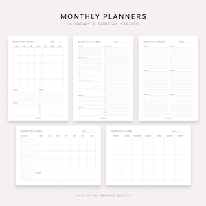 Whole Shop Bundle - Printable Planners, Digital Planners for Goodnotes ...