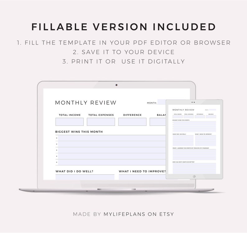 Monthly Financial Review, Financial Reflection, Budgeting Evaluation ...