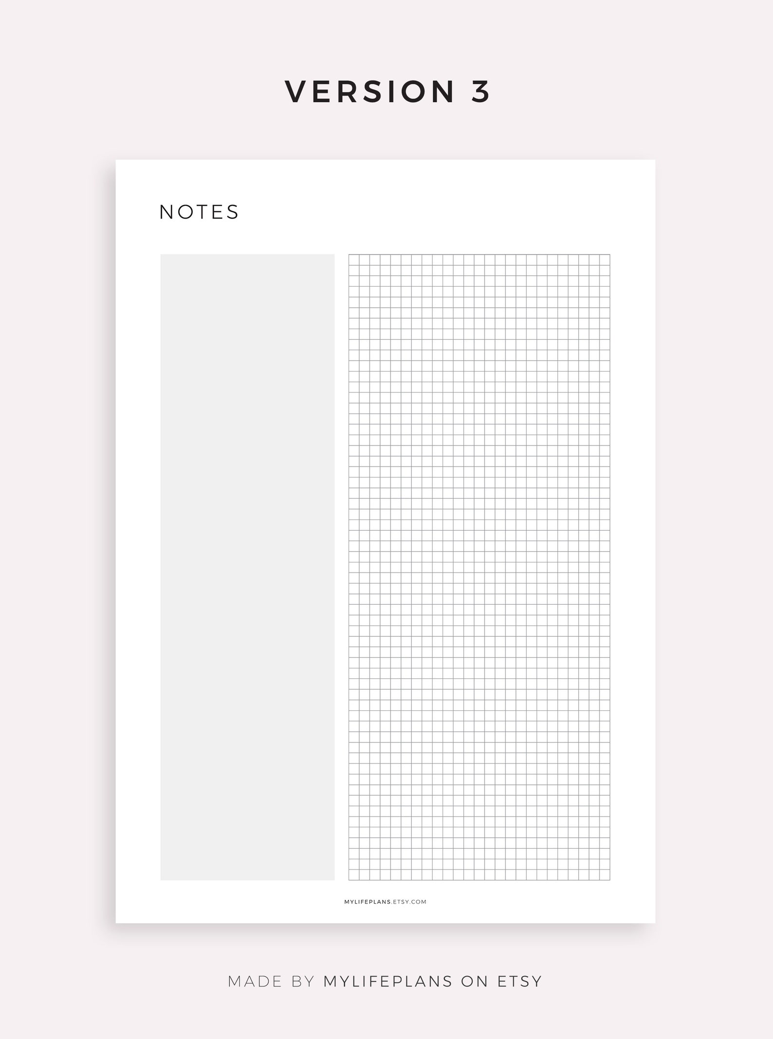 Printable Grid Paper, A4/a5/letter/half Size, Instant Download PDF - Etsy