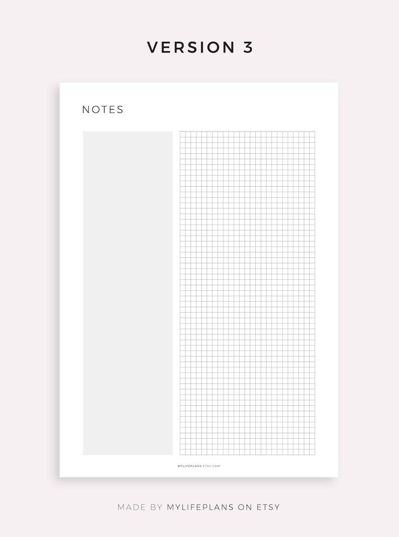 Printable Grid Paper, A4/a5/letter/half Size, Instant Download PDF - Etsy