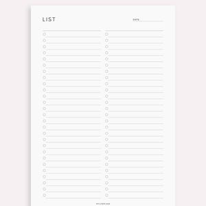 Blank Checklist Template for Remarkable 2, Instant Download - Etsy