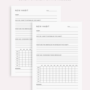 Build a New Habit Planner for Remarkable Paper Pro, 12 Week Habit ...