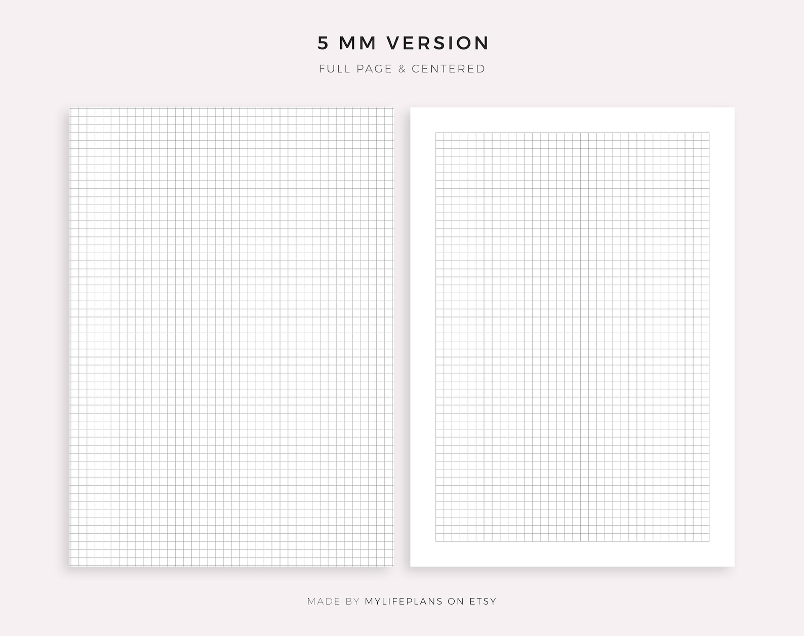 Graph Paper Six Different Sizes - 0.25", 0.5", 1", 10 Squares per Inch ...