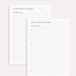 Weekly Gratitude Journal for Supernote A5X2/A5X/A5/A6X2/A6X/A6 ...
