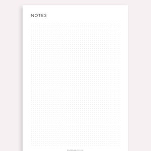 Small Dot Grid Paper Printable, Dot Graph Paper, Planner Inserts, A4/a5 ...