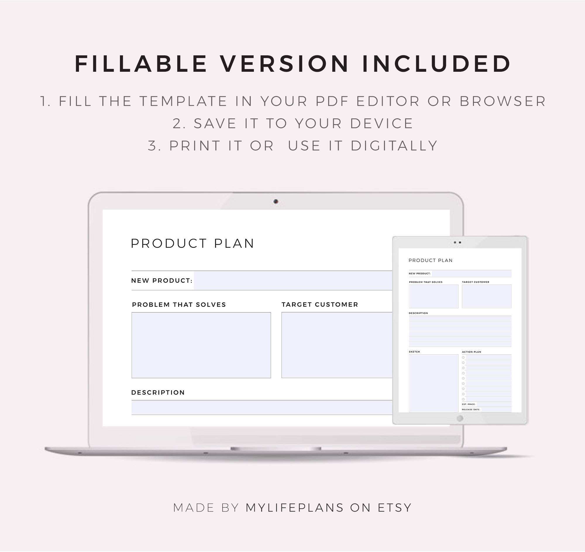 New Product Planner Printable Product Development Product - Etsy