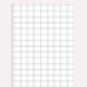 Small Grid Paper Printable, Squared Paper, Planner Inserts, A4/a5 ...