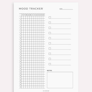 Mood Tracker for Remarkable Paper Pro, A Year in Pixels, Mood Journal ...