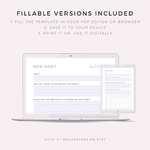 Build a New Habit Planner, 12 Week Habit Tracker Journal, New Routine ...
