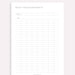 Body Measurements Tracker Printable, Fitness Progress Sheet, Body ...