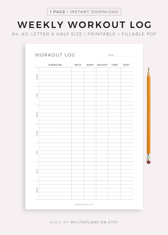 Crossfit Log Template 10+ Best Free Google Sheets Workout Planner