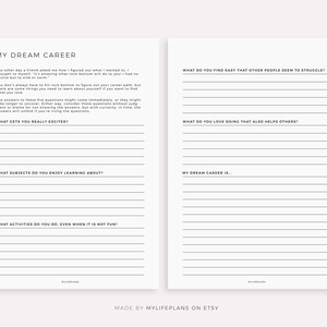 My Dream Career Planner, Career Goals, Career Change, Compatible With ...