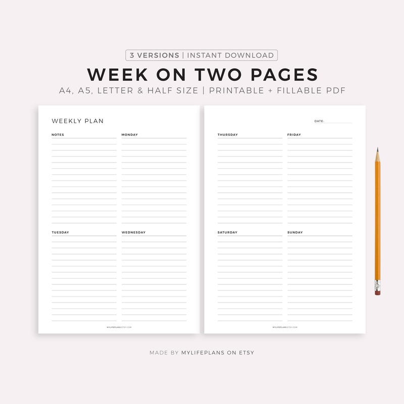 Disc Work Week Planner - Etsy UK