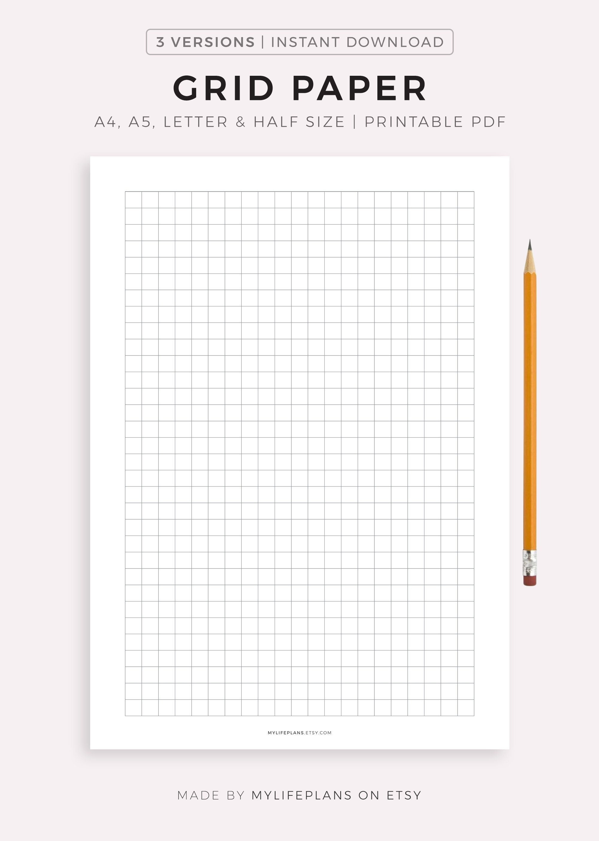 Grid Paper Template Pdf