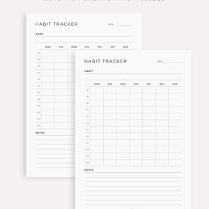 12 Week Habit Tracker for Supernote A5X2/A5X/A5/A6X2/A6X/A6, Instant ...