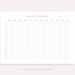365 Day Weight Tracker Printable Landscape, Daily Weight Journal ...