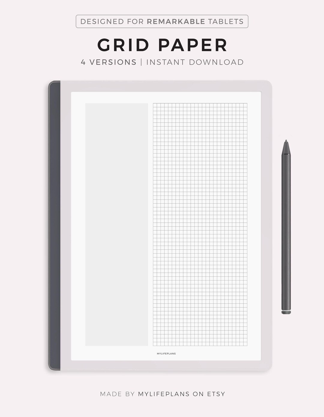 Grid Paper for Remarkable 2, Instant Download - Etsy