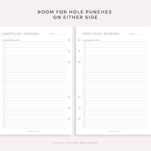 30 Days of Gratitude Printable Template, Daily Gratitude Journal ...