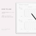 Workout Tracker for Supernote A5X2/A5X/A5/A6X2/A6X/A6, Daily Exercise ...