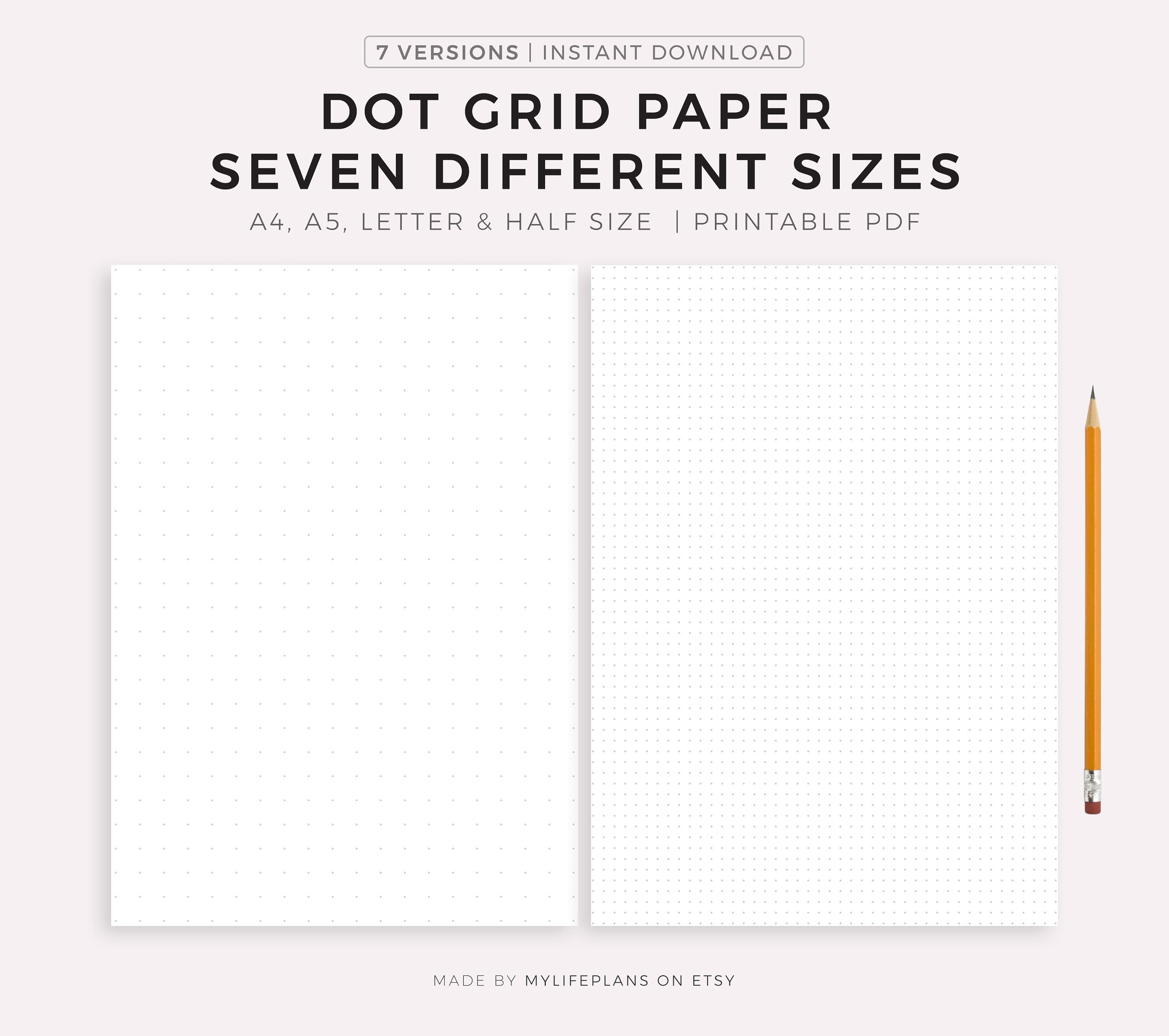 Printable Grid Paper 8x10