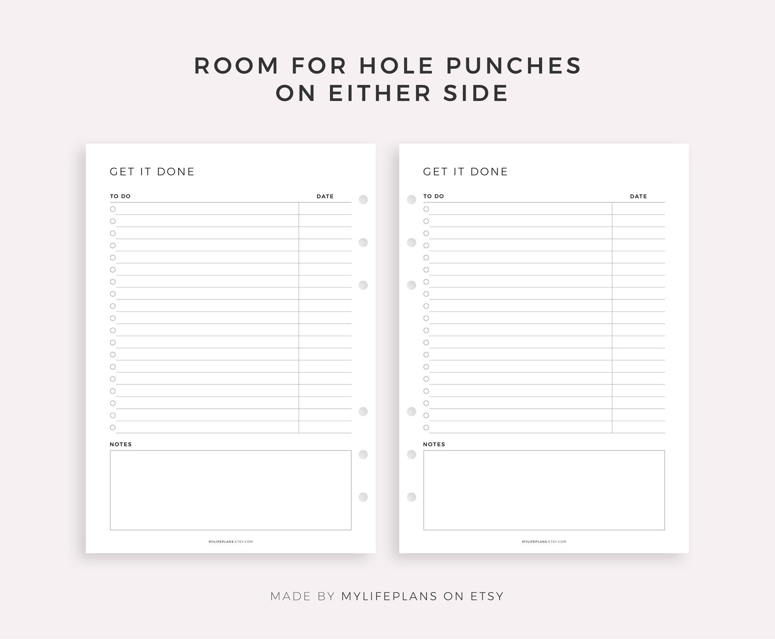 Get It Done Printable to Do List Template Task List - Etsy