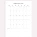 2025 Monthly Calendar With Notes, Printable Calendar Template ...