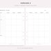 Monthly Goal Planner on Two Pages Printable, Productivity Planner ...