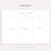 House Cleaning Planner Printable Landscape, Simple Cleaning Schedule ...