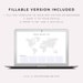 Travel Bucket List Printable Landscape, Wanderlust List, Travel to Do ...