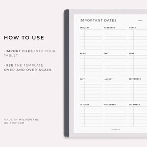 Yearly Important Dates - Birthdays, Anniversaries, Travels, Parties ...