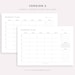 Monthly Workout Planner Printable Landscape, 30 Days Fitness Planner ...
