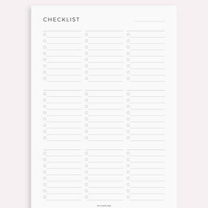 Blank Travel Checklist for Work / Vacation - Travel Documents ...
