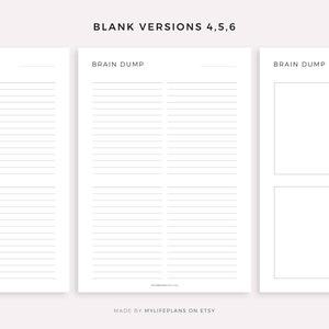 Brain Dump Printable, Priorities Organizer, to Do List Template, Get It ...