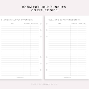 Printable Cleaning Supply Inventory Tracker for Home or Work - Sponges ...