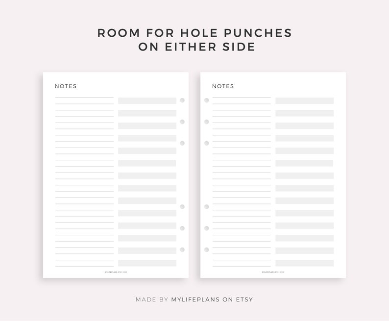 2 Column Notes Page Printable, Notes Template, Writing Paper, Notes ...